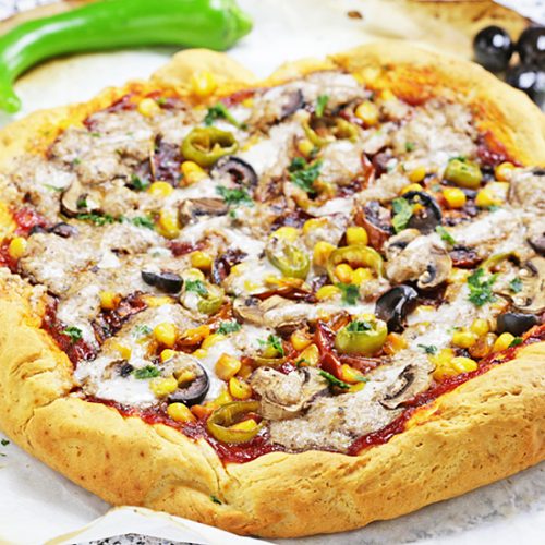 Cheeseless Pizza | Kitchen Nostalgia